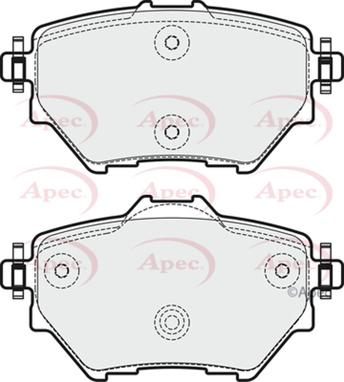 Fits Citroen C4 Picasso Peugeot 308 SW IntuPart Rear Brake Pads Set ...