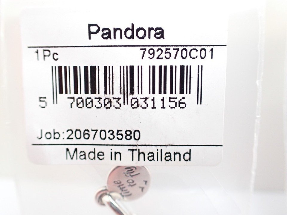 Authentic Pandora #792570C01 Sparkling Swallow & Quote Double Dangle ...