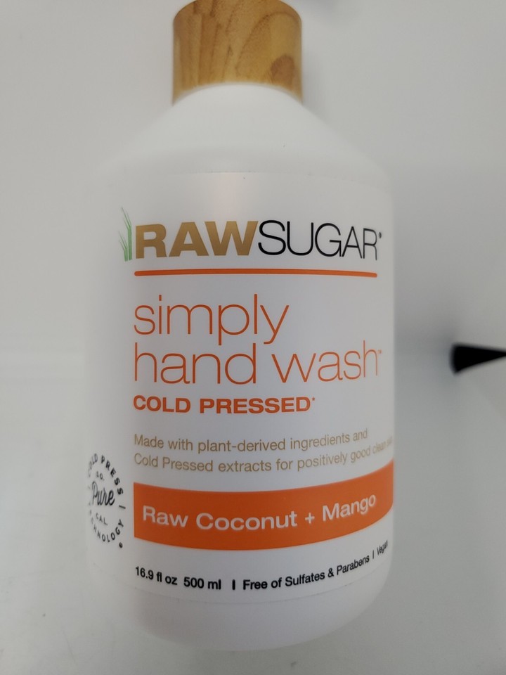 Raw Sugar Raw Coconut + Mango Hand Wash 16.9 Oz. (2 bottles) | eBay