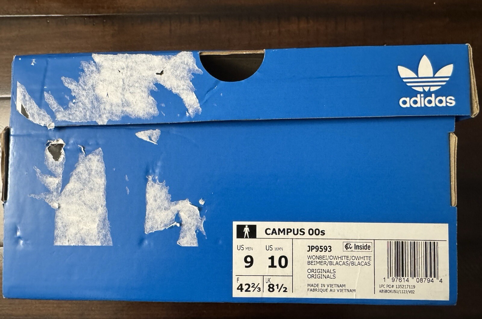 Adidas Originals Campus 00s Wonder White Gum ID1435 Mens Casual Shoes ...