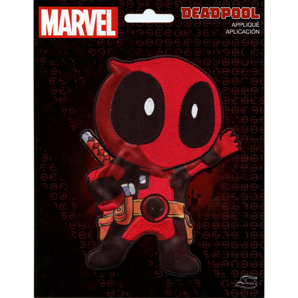 Marvel Animated Deadpool Character Embroidered Iron On Applique Patch ...