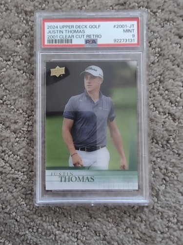 🔥2024 Upper Deck Golf Justin Thomas 2001 Retro 1:1,152 Packs SSP PSA 9 ...