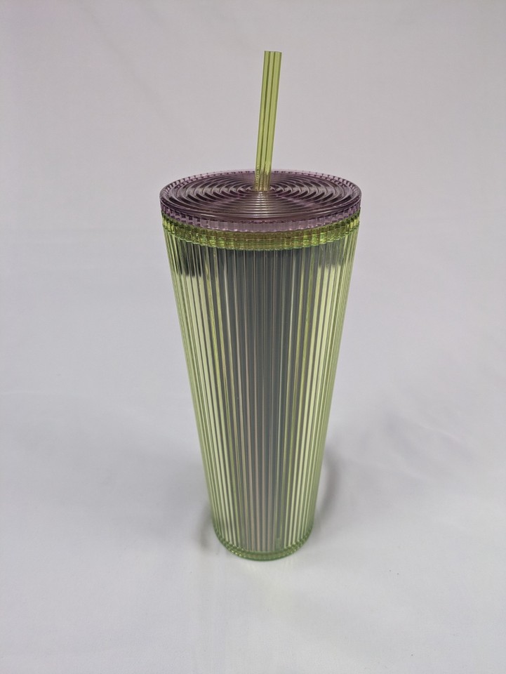 2025 STARBUCKS PLEATED GREEN APPLE 24oz VENTI TUMBLER COLD CUP | eBay