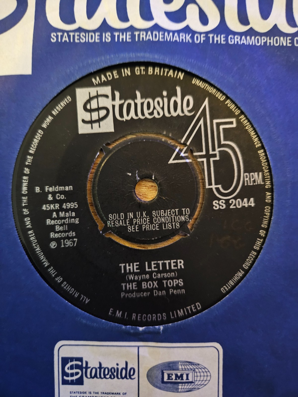 THE BOX TOPS THE LETTER STATESIDE UK EX 7" VINYL 45 SINGLE RECORD | eBay UK