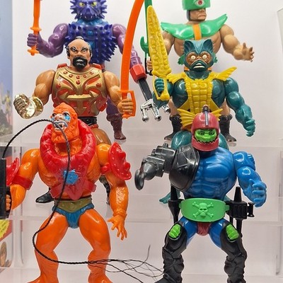 Vtg 1980s Motu Masters Of The Universe Original He-Man Action Figures ...