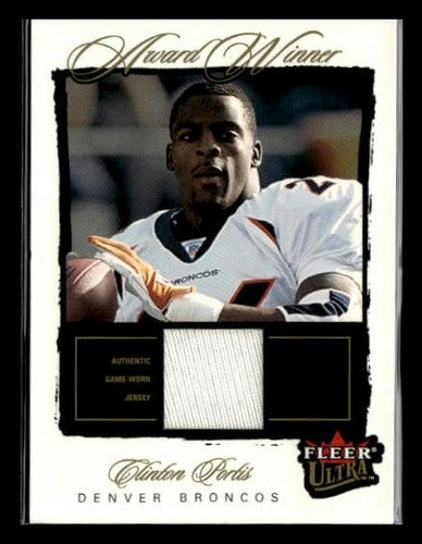 2003 Fleer Ultra Clinton Portis #AW/CP MEM Award Winner Game Worn ...