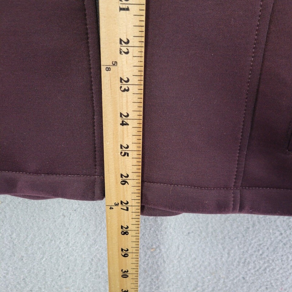 Andrew Marc Jacket Womens L Dark Purple Full Zip Mock Neck Pockets ...