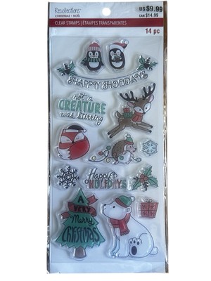 Recollections Christmas Clear Stamps Set Creature Tree | eBay
