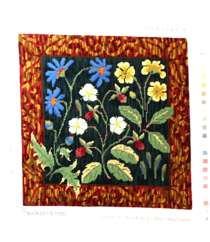 Ehrman Needlepoint Finished Candace Bahouth Completed Cluny Floral Maytime | eBay