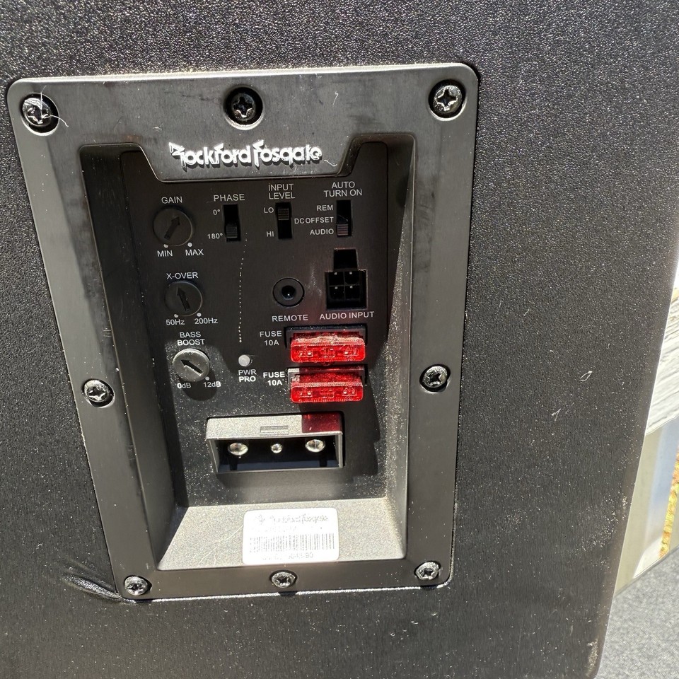 Rockford Fosgate Punch P300-12. powered subwoofer with 12" sub and 300 ...