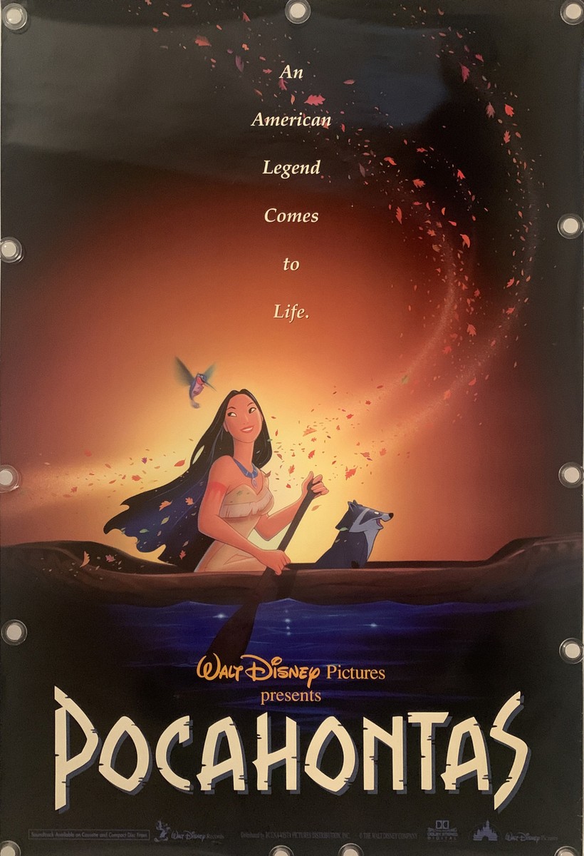 Pocahontas Original Movie Poster C. A. Martin Art Pocahontas Movie