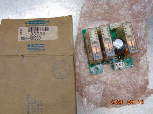 NEW BANNER 33630 MACHINE-GUARD CONTROL BOX RELAY, MGA-RMSSD | eBay