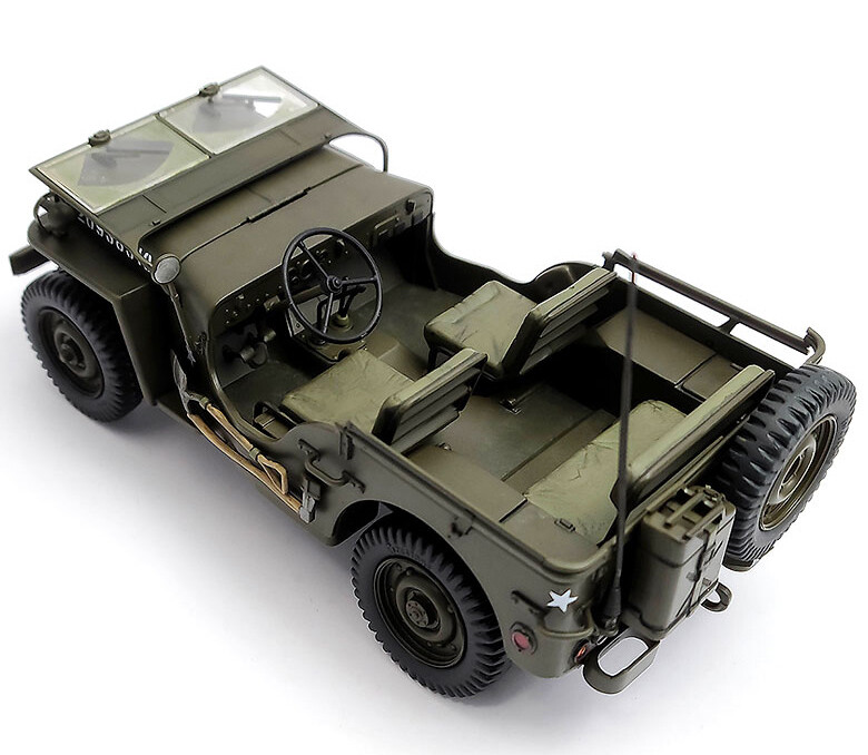 Academy 1/24 U.S.Army 1/4 Ton 4x4 Utility Truck Vehicle Jeep Model Kit ...