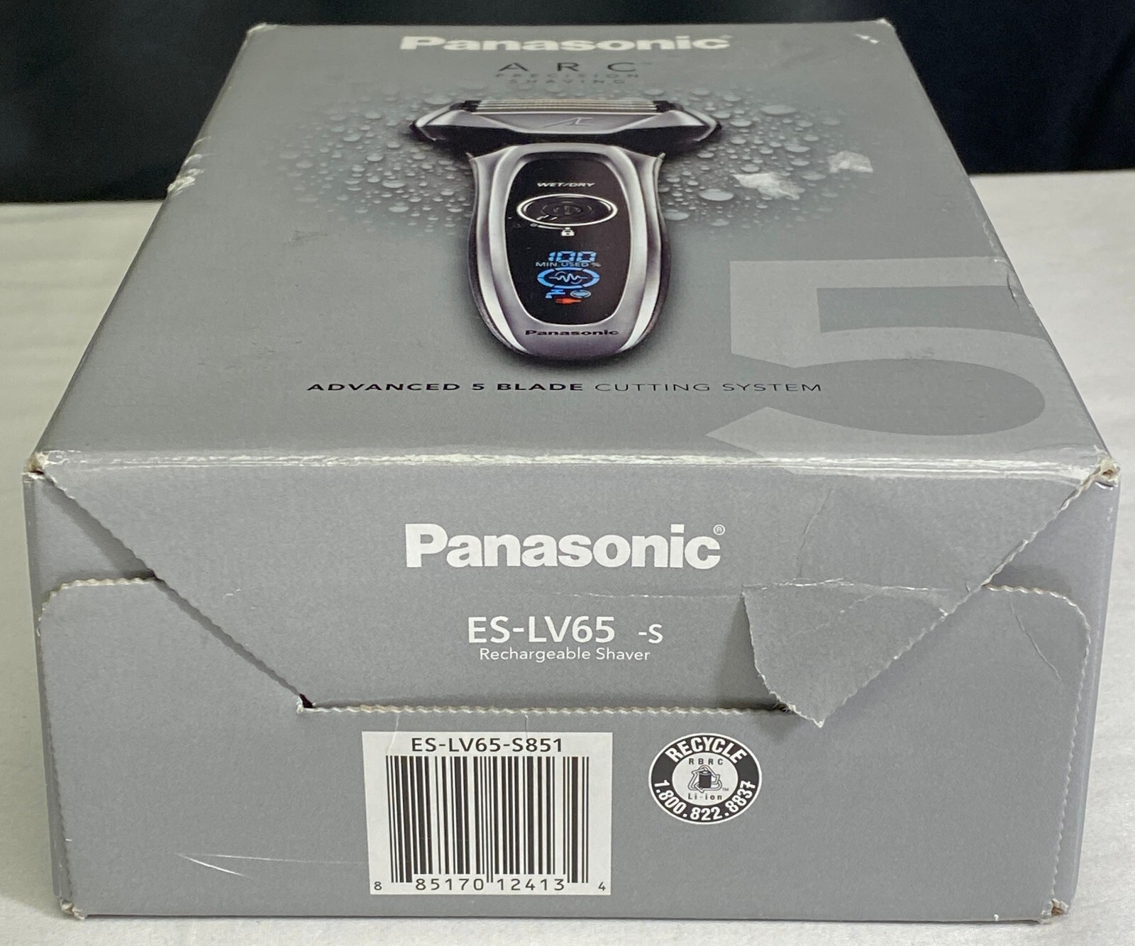 Panasonic LV65S Arc5 Men's 5-Blade Cordless Electric Razor with Shave ...