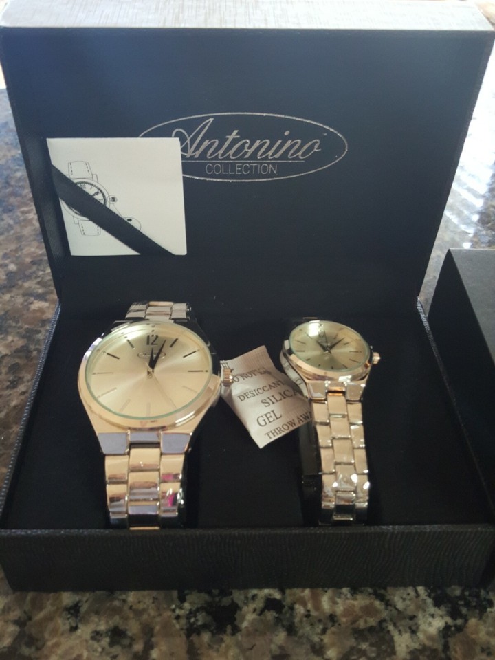 Antonio Collection Men's And women's New In Box Silver Watch great gift ...
