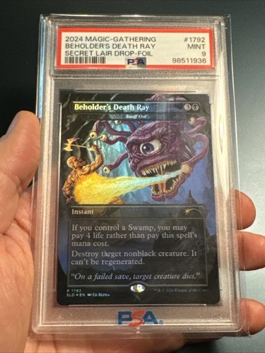 Beholder's Death Ray - Snuff Out #1792 FOIL MTG Secret Lair D&D 50th ...