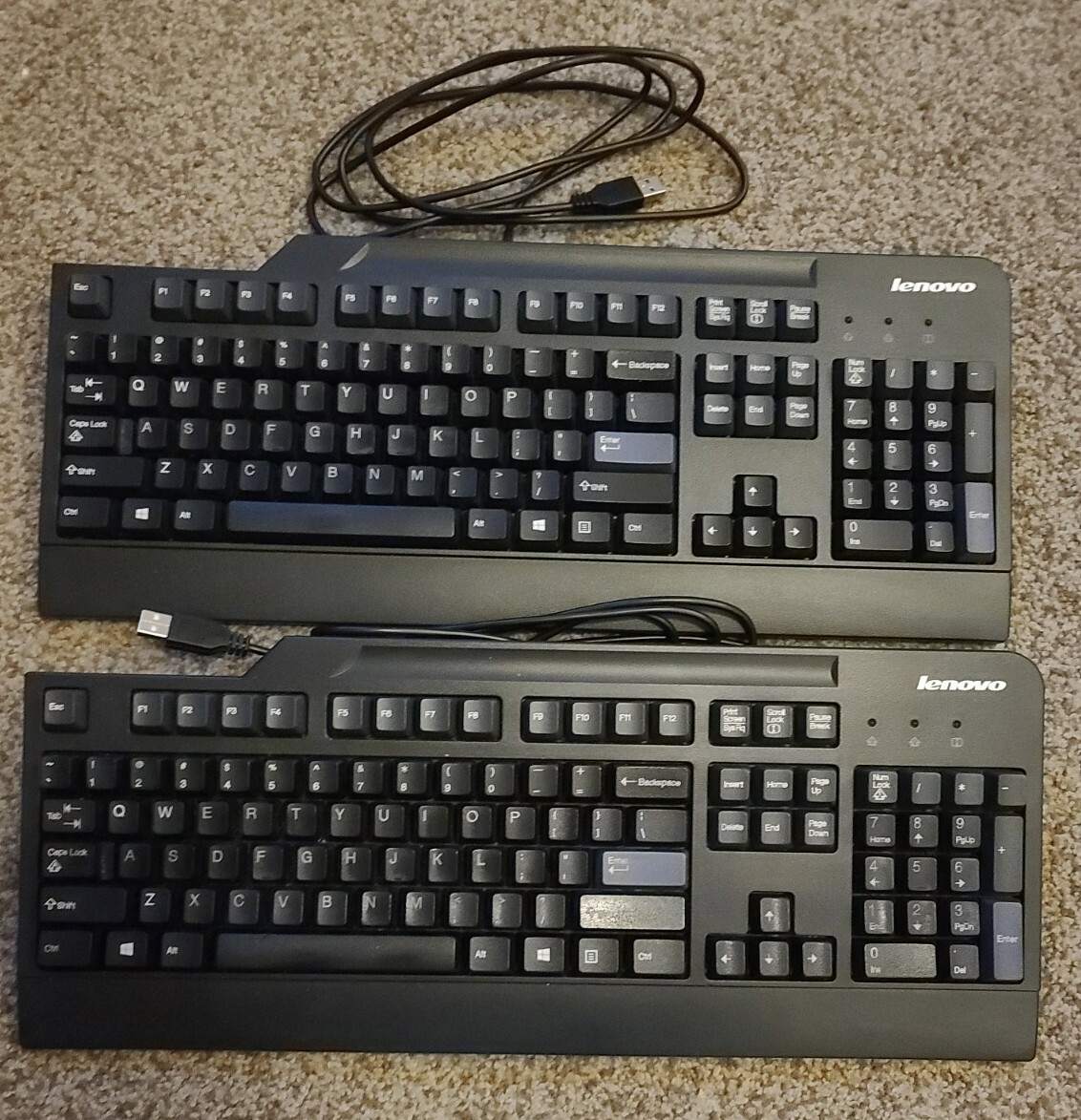 Lenovo Wired Keyboard Black Model - KB1021 Lot of 2. 435653086| eBay