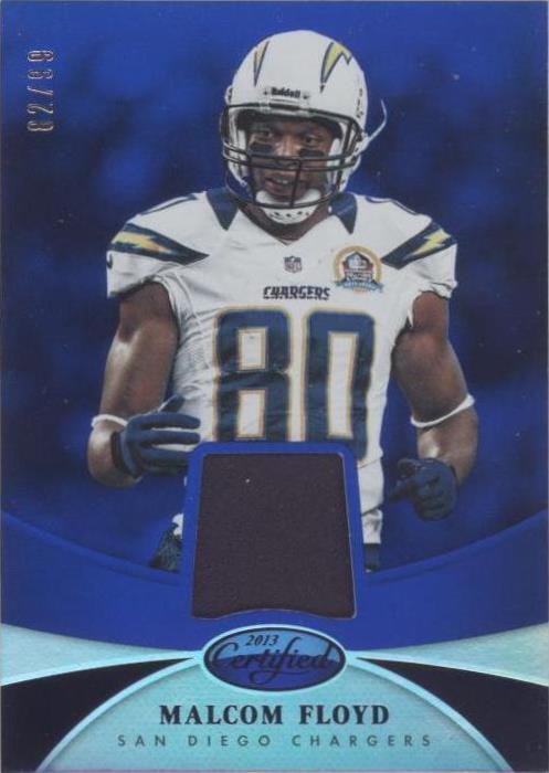 2013 Panini Certified - Materials Malcom Floyd #61 Mirror Blue /99 (MEM ...