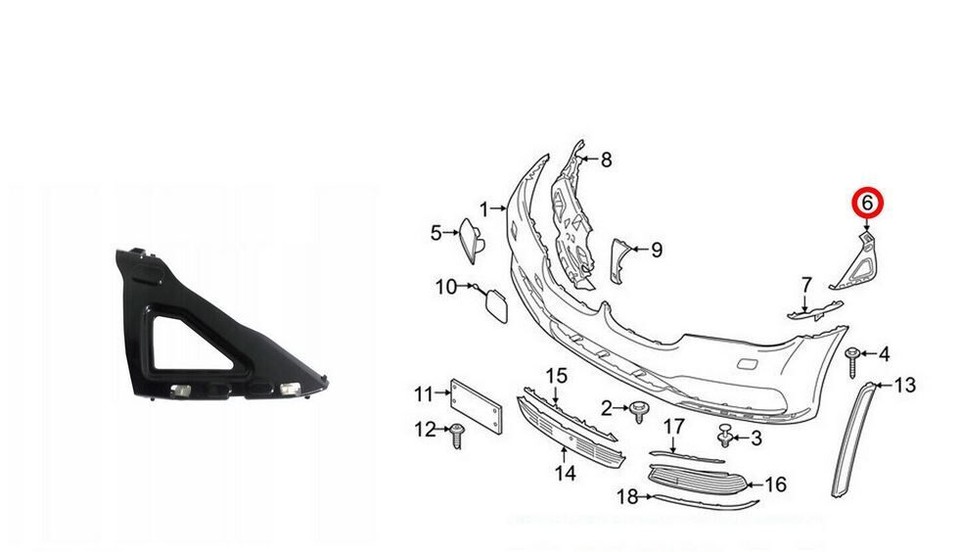 NEW GENUINE BMW 7 SERIES G11 G12 FRONT BUMPER UPPER GUIDE RIGHT O/S ...