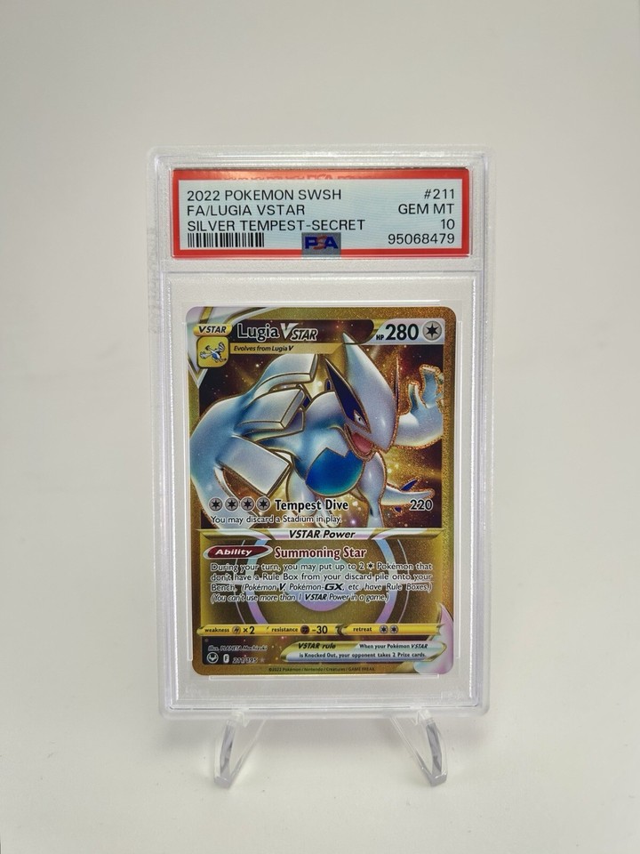 Lugia V 138 & Lugia VSTAR 211 Silver Tempest Sequential PSA 10 Pokemon Card Lot | eBay