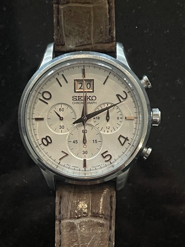 Herren Quarzuhr aus Japan Chronograph SEIKO 7T04-0AE0 Big Date | eBay.de