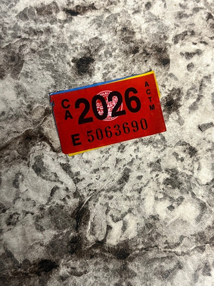 2026 California DMV Car/ Plate Sticker Tag Used | eBay