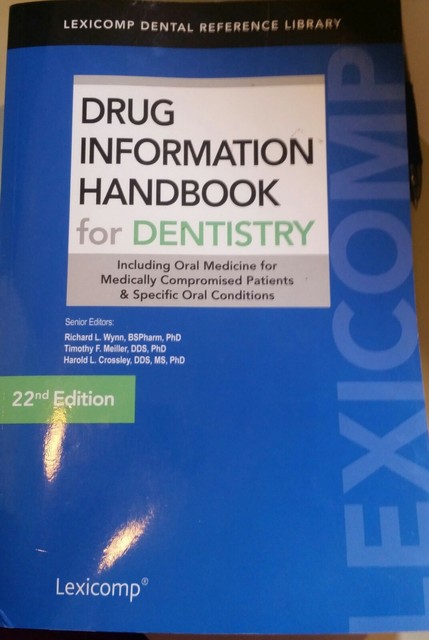 Lexicomp Dental Reference Drug Information Handbook for Dentistry 22 ...