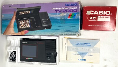 Vintage Casio TV-2000 Pocket Color Television for PARTS or REPAIR /FREE ...