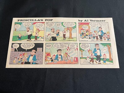 #01 PRISCILLA'S POP by Al Vermeer Sunday Third Page Comic Strip May 1 ...