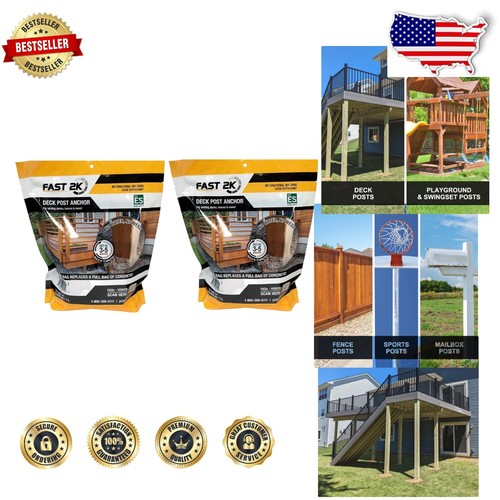 2 Pack Fast 2K Deck Post Mix - Waterproof Foam for Deck, Fence ...