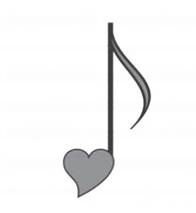 Notes De Musique En Forme De Coeur