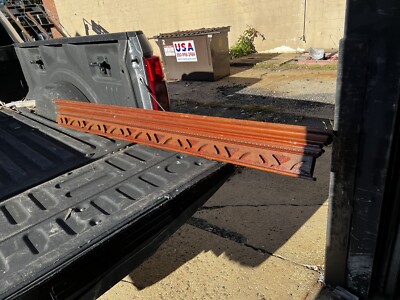 Folky c1880 vintage WINDOW pediment VICTORIAN lintel header Pine 71 x 7 ...