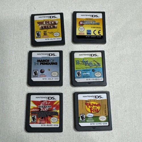 Nintendo DS Game lot of 6 Game Cartridges Only Authentic Tested ...