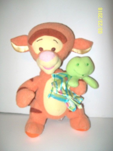 10" Fisher-Price Disney Baby Tigger & Frog Blanket Rattle Plush 2004 | eBay
