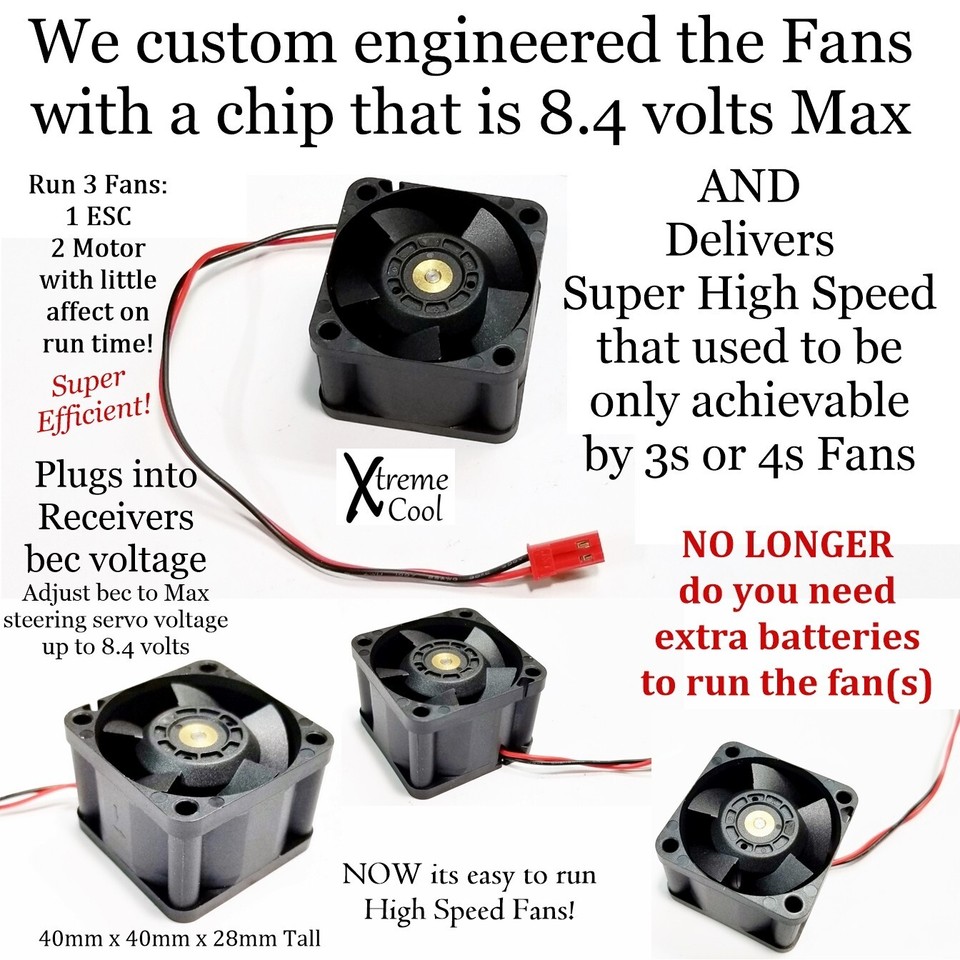 RCP Xtreme Cool Spektrum Firma 160 esc High Speed Cooling Fan System up ...