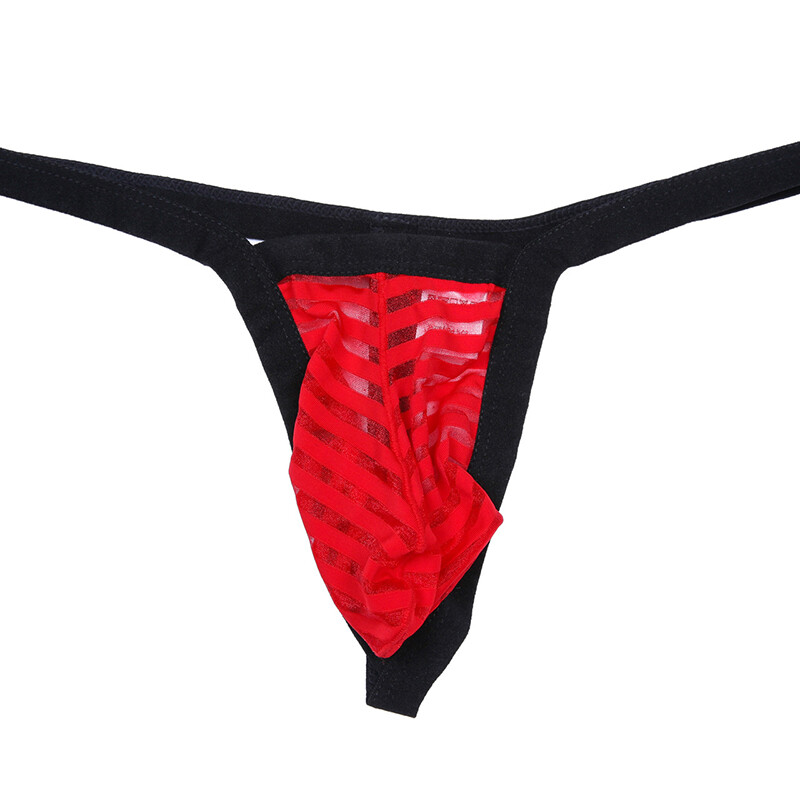 Mens Mini Micro Thong G-string Mini Swimwear Sexy Jockstrap Low-Rise ...