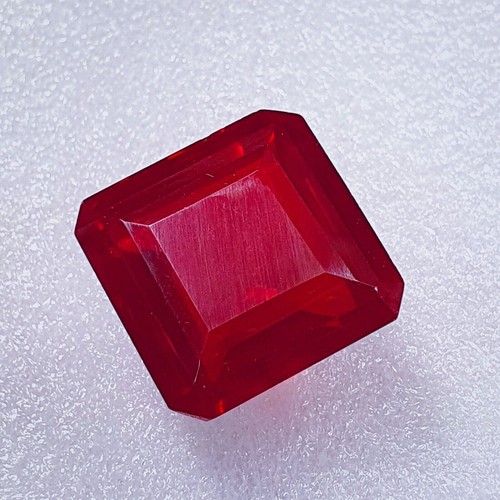AAA Natural Blood Red Mozambique Ruby Loose Emerald Cut Gemstone 68 Ct ...