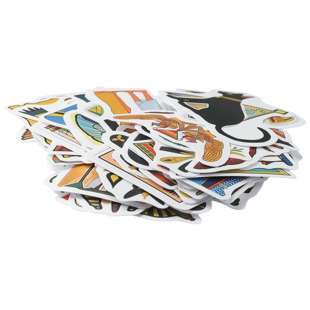 3-6cm Ancient Egypt Stickers PVC Pharaoh Stickers Retro Stickers For ...