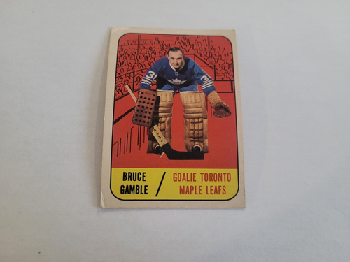 1967-68 Topps Bruce Gamble #18 VG Vintage Hockey Card | eBay