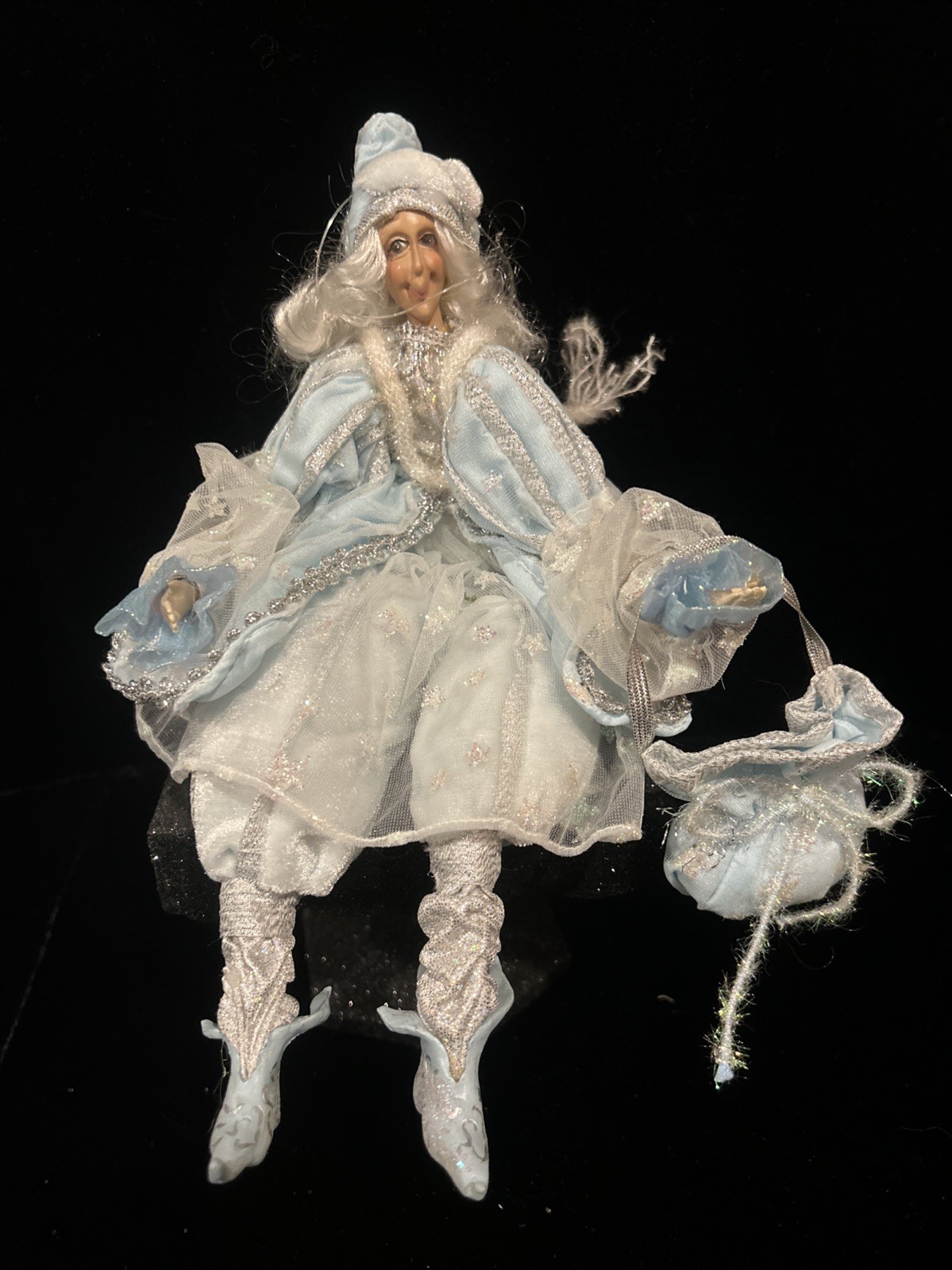 Vintage Katherine Collection Wayne Kleski Style Winter White Fairy Elf ...