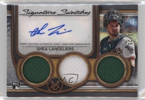 2023 Topps Museum Collection Gold /25 Shea Langeliers #SWTRA-SL Rookie ...