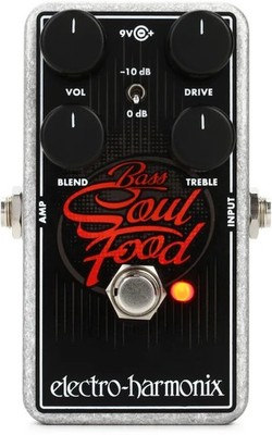 Electro Harmonix Bass Soul Food Stomp Box Effect Pedal with power ...