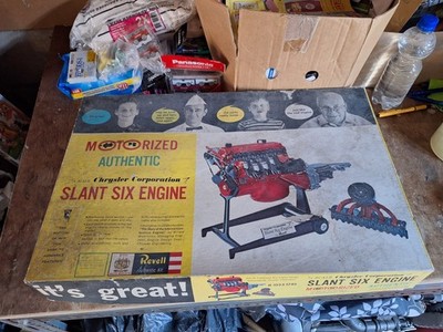 Vintage Revell Slant Six 6 Engine 1/4 Scale Model Kit H-1553 Chrysler ...