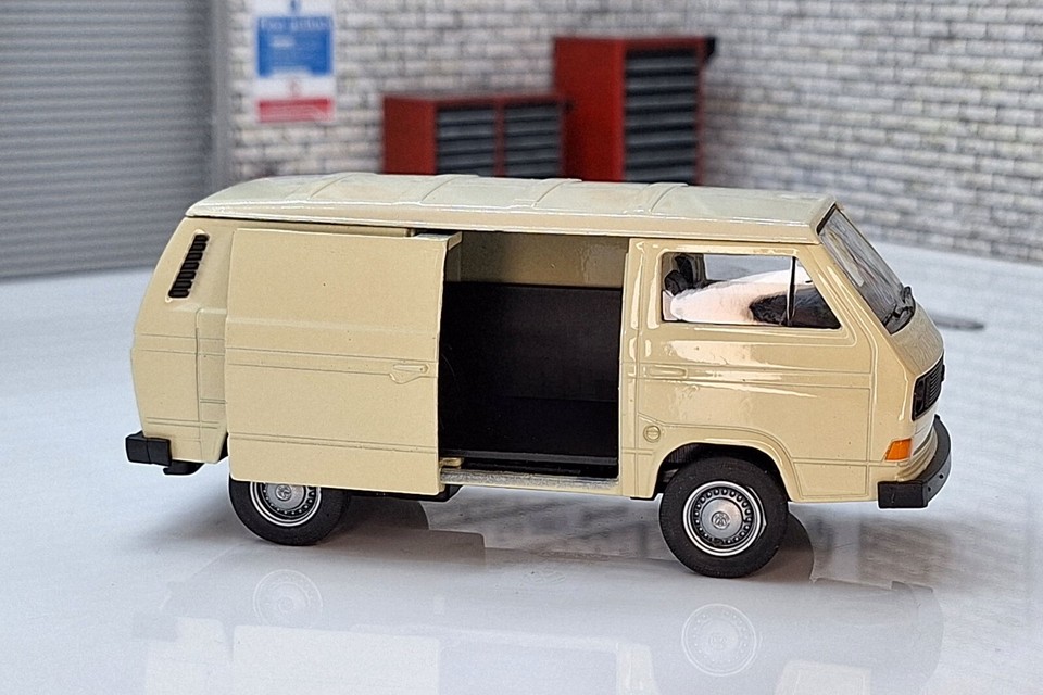 VW T3 Transporter Van - Cream 1:43 Scale Van Model | eBay UK