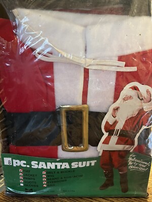 Vintage Halco 8 Piece Santa Suit : New | eBay