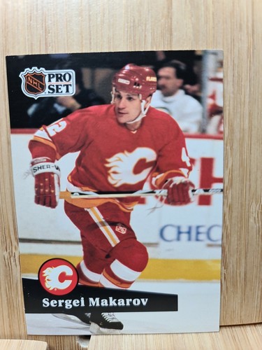 SERGEI MAKAROV🏆1991 Pro Set #39 CALGARY NHL Hockey Card🏆FREE POST | eBay Australia