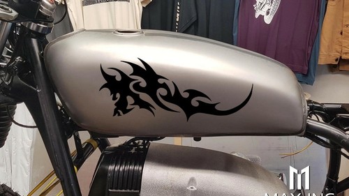 motorcycle motorbike fuel gas tank stickers x2 decals windows biker ...