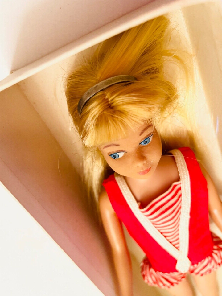 Vintage 1963-64 Mattel Skipper #950 Blonde IOB Original Bathing Suit ...
