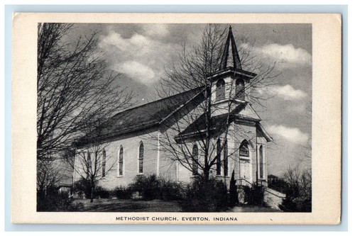 c1940s Methodist Church, Everton Indiana IN Unposted Vintage Postcard ...