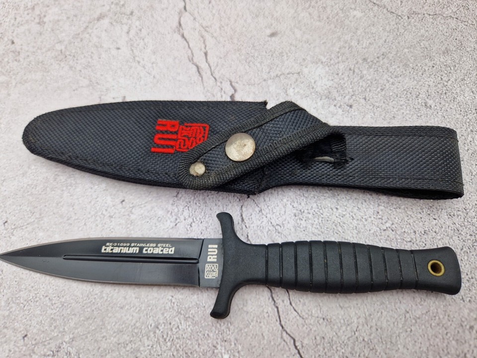 Hunting knife RUI, Travel knife Belt knife steel: RK-31699 titanium ...